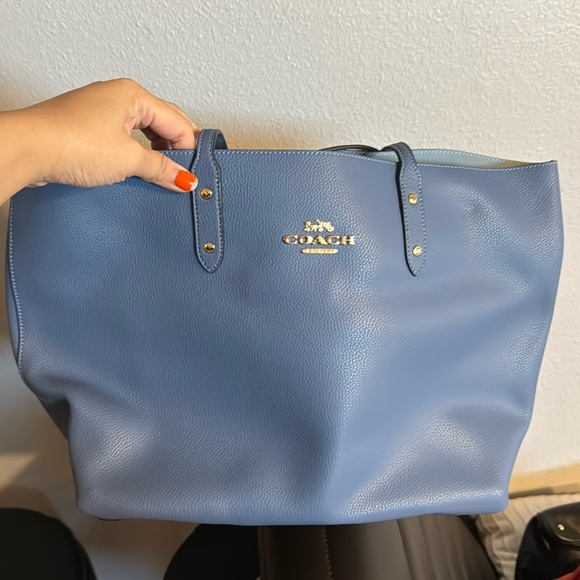 Coach | Bags | Coach Pastel Powder Blue Tote | Poshmark